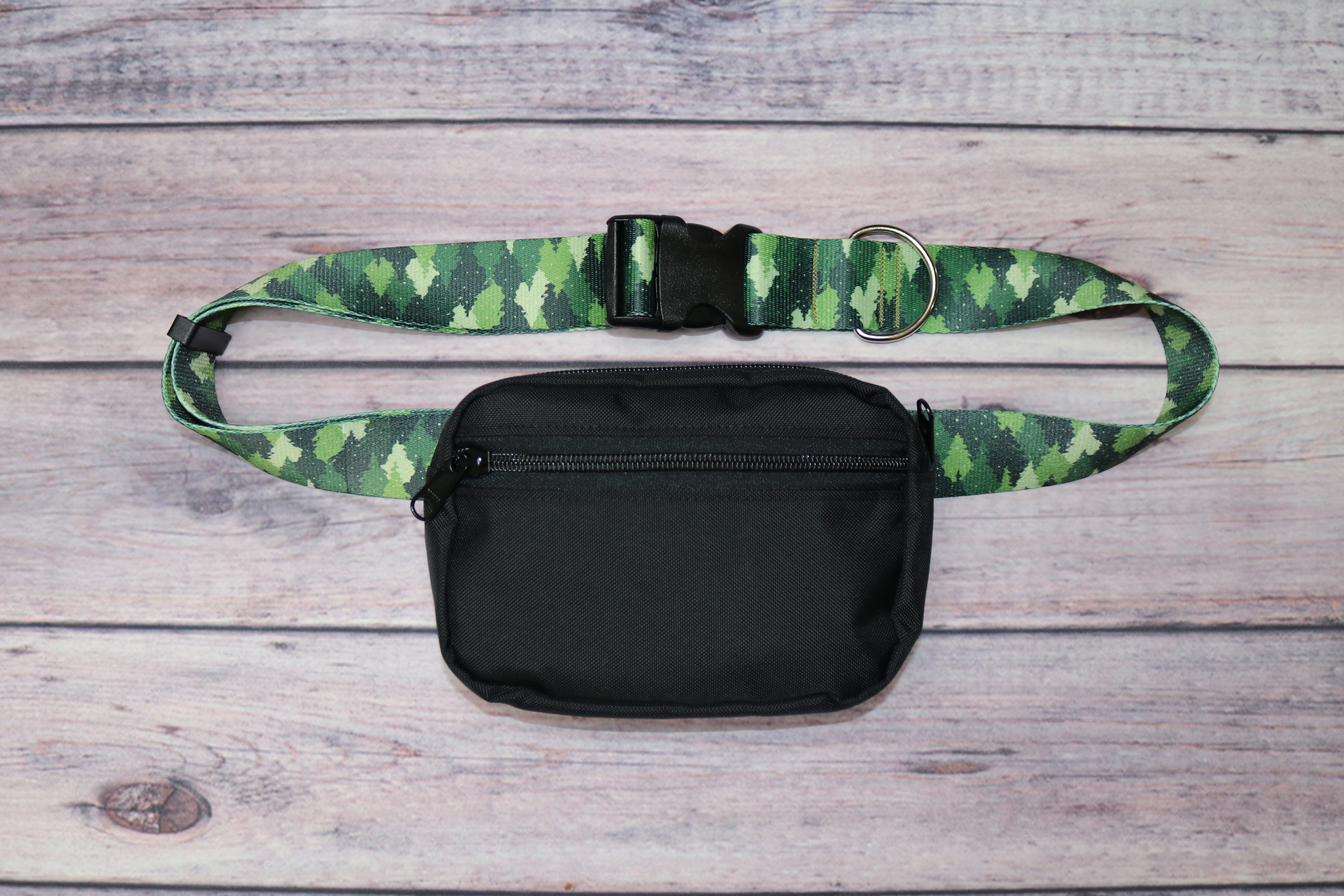 Green Camo Trees Fanny Pack – Evergreen Dog LLC
